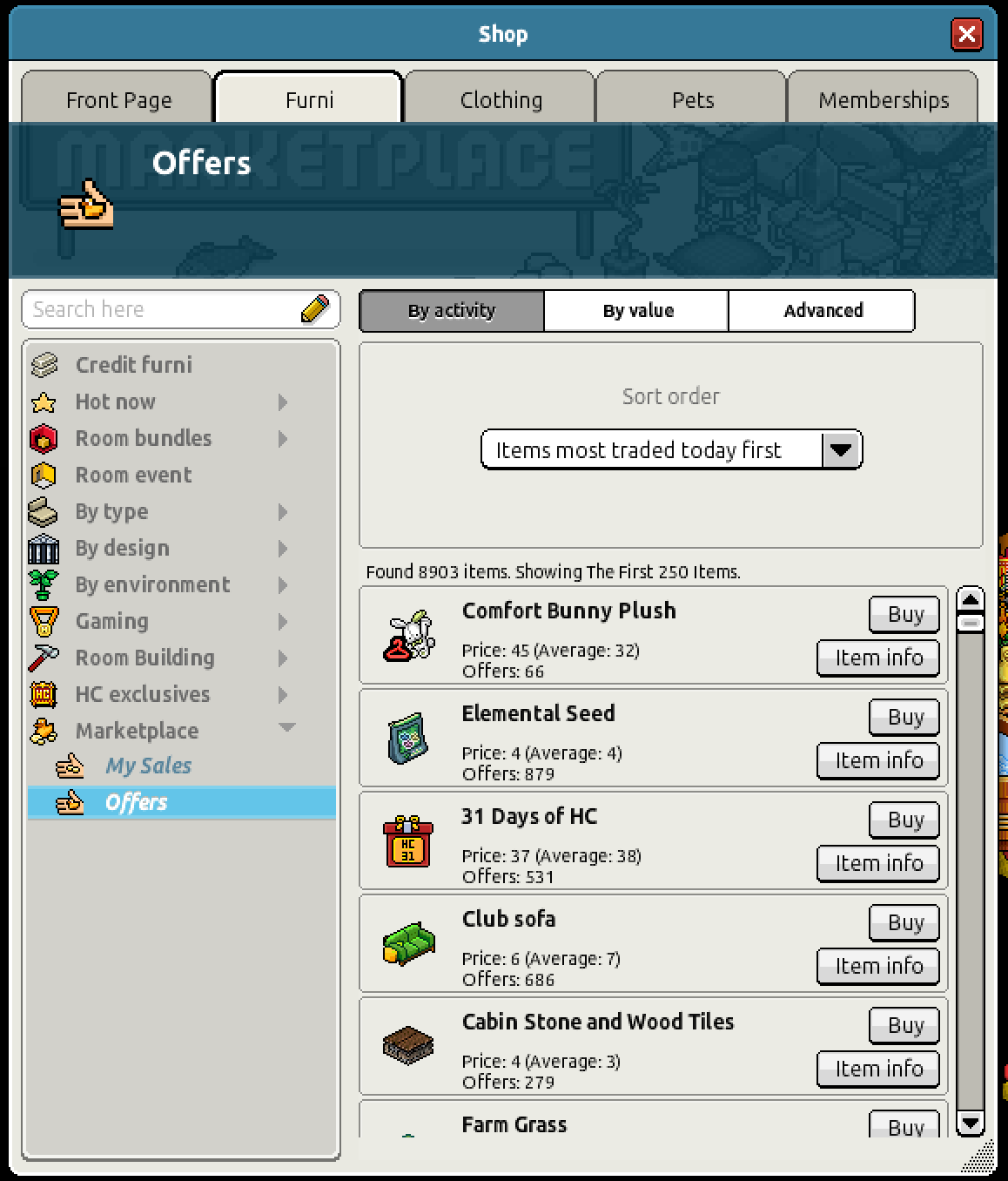The Marketplace – Habbo.com Customer Support